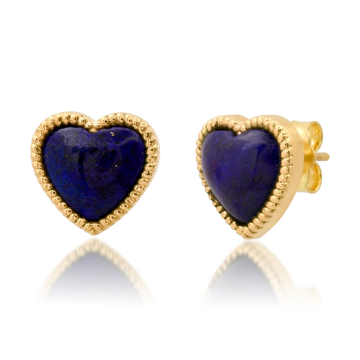 Rope Trim Heart Studs – Established Jewelry